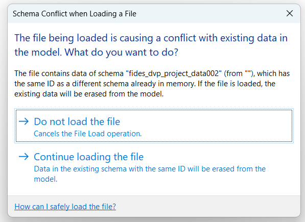 Schema conflict and program crash when opening a particular project file in Revit