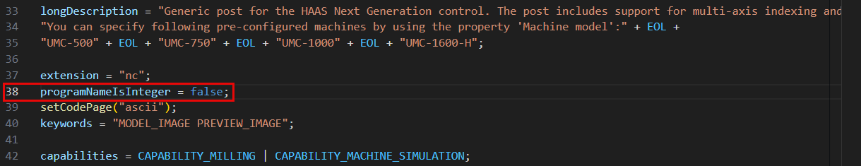 Fusion 제조에서 영숫자 프로그램 이름을 사용하는 방법