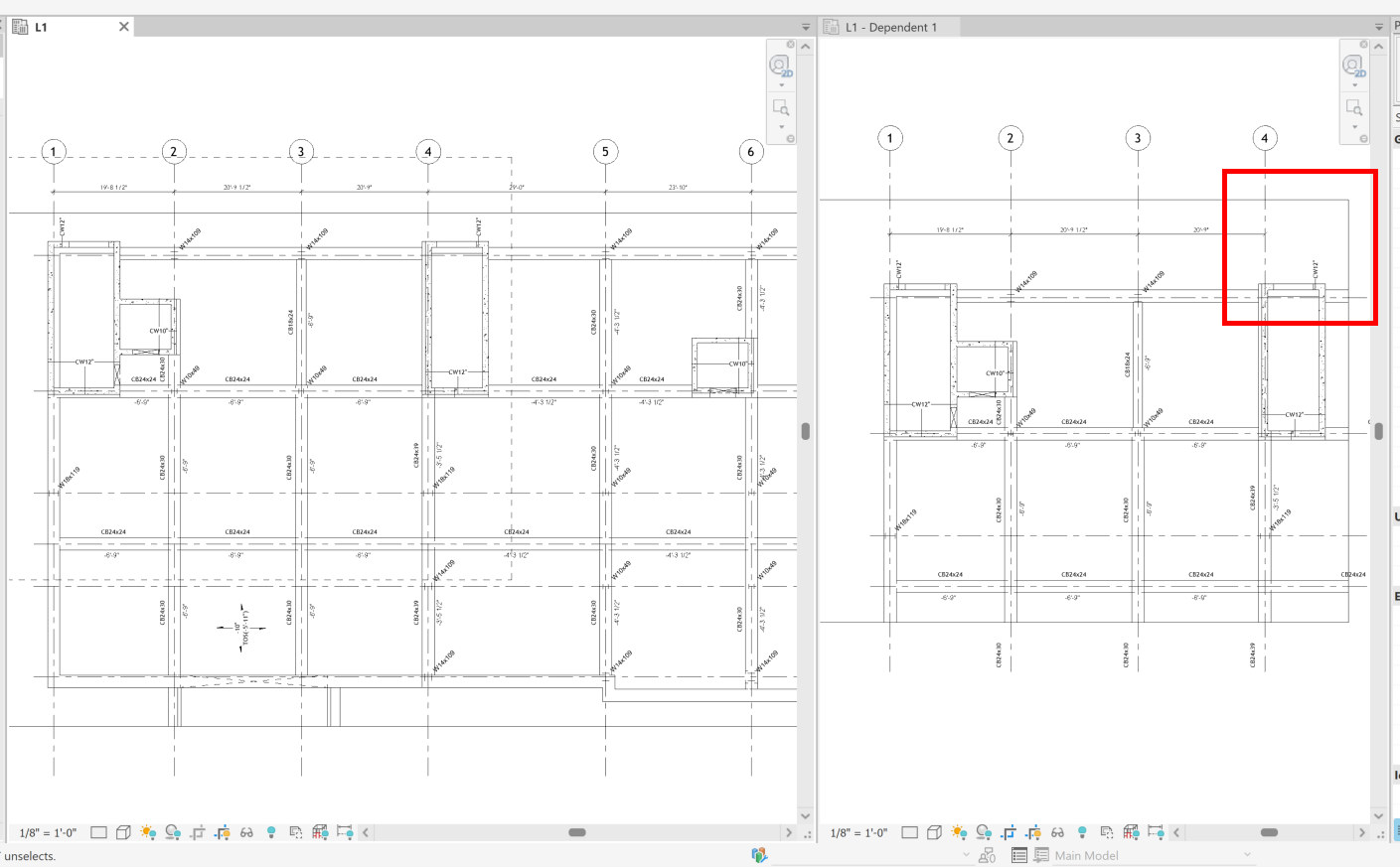 Some dimensions are not displayed in dependent views in Revit