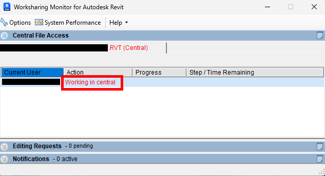 "Other users have saved changes to the central model (...).rvt since ...