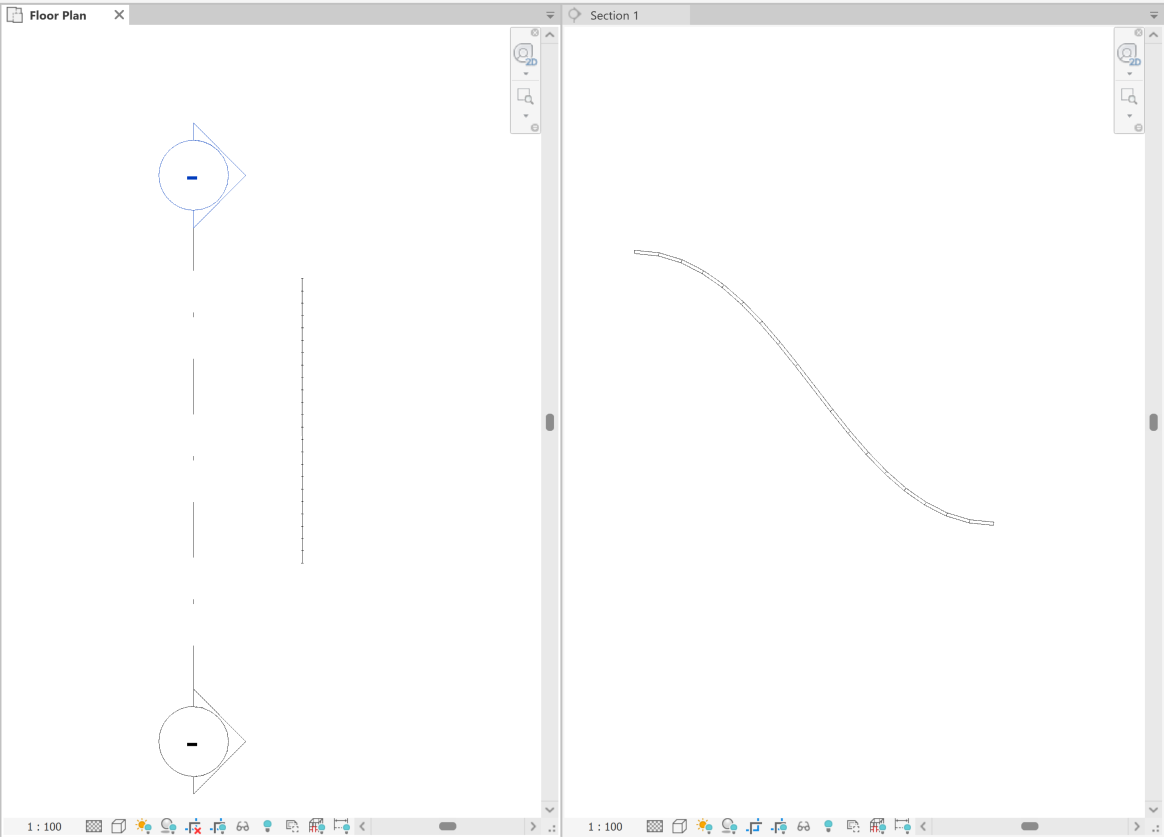 Flex pipes appear as lines in Floor Plan view in Revit