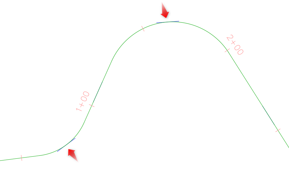 Odd line segments displaying in Alignment style in Civil 3D