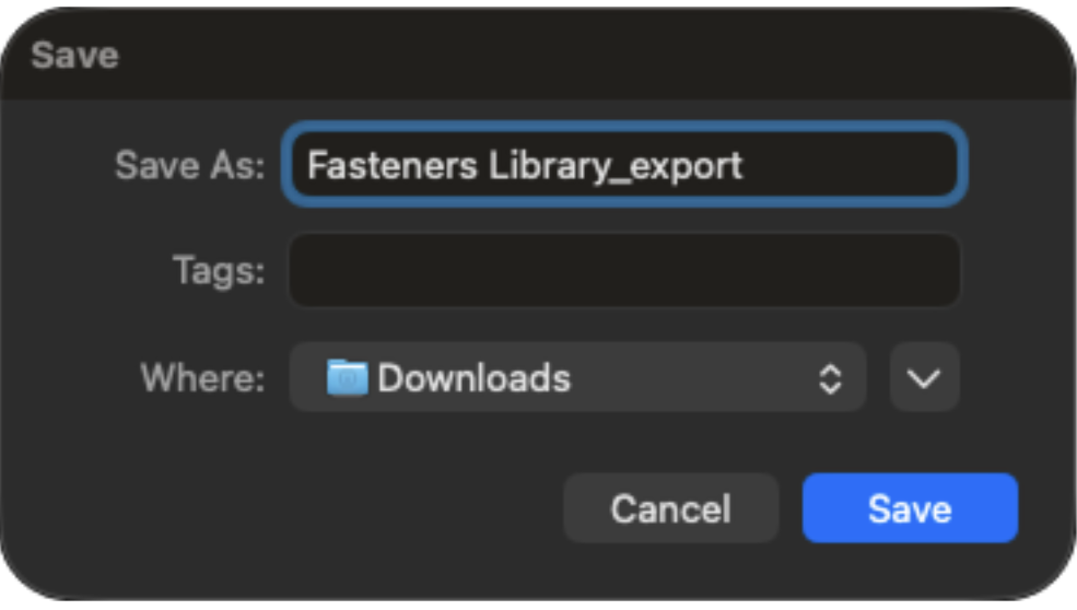 Exporting and importing libraries for Hub Merge in Fusion