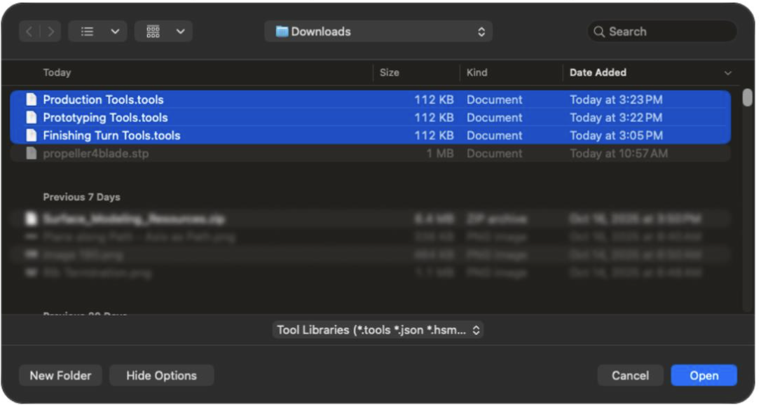 Exporting and importing libraries for Hub Merge in Fusion