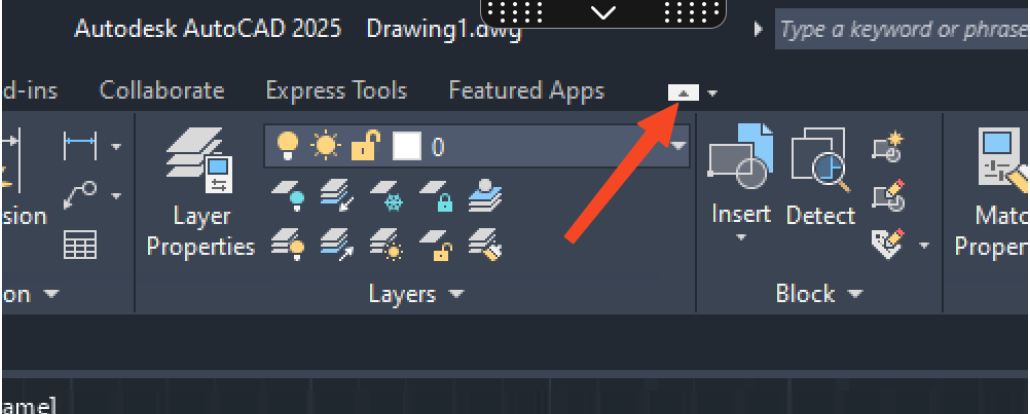 AutoCAD 2026 Help | Tabs, panels, or other controls are missing from ...