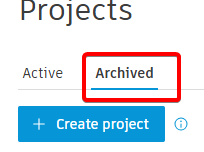 How to archive a project in Autodesk Forma?