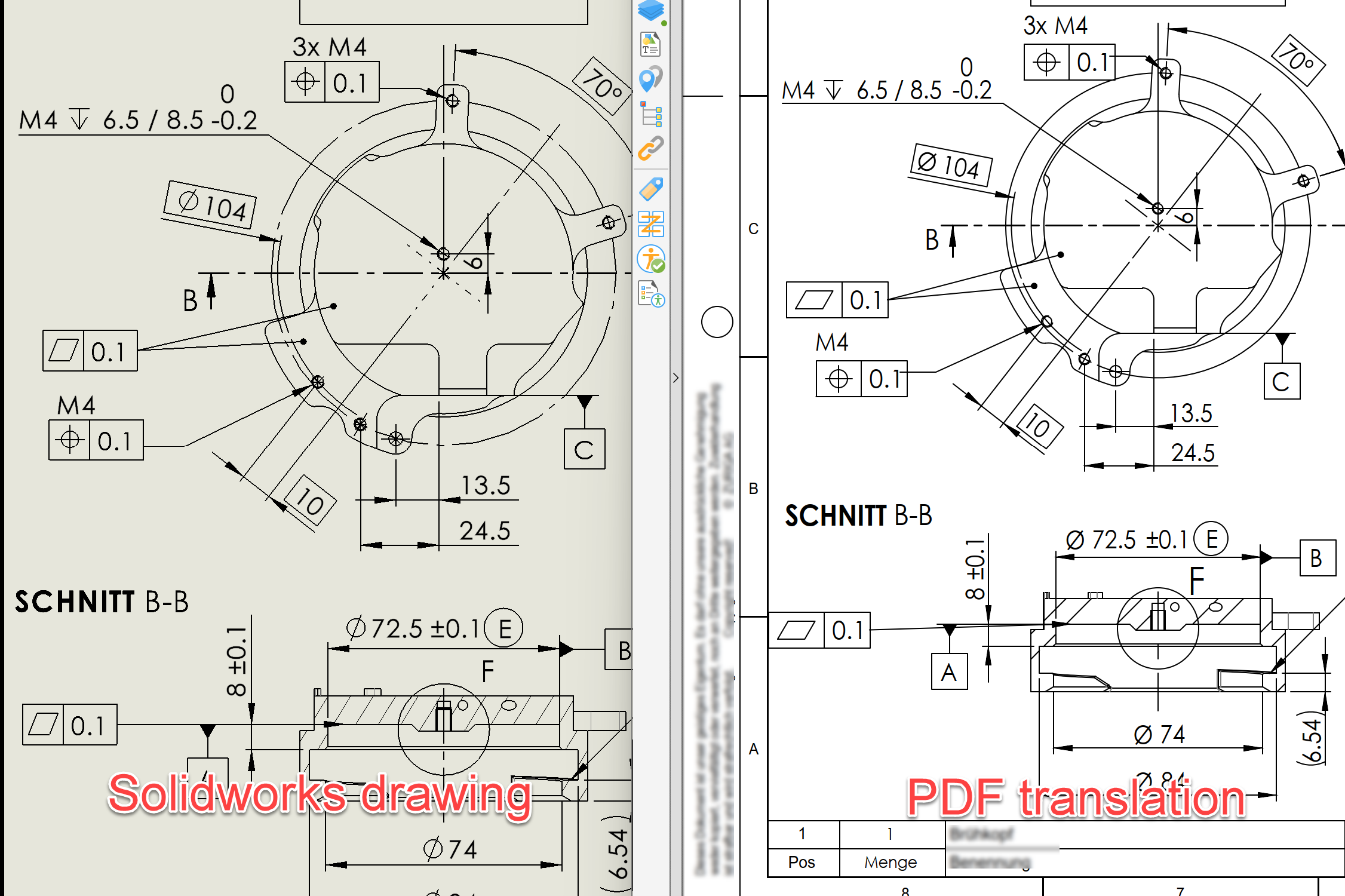 Text scale and position is incorrect in PDF translations of SOLIDWORKS ...