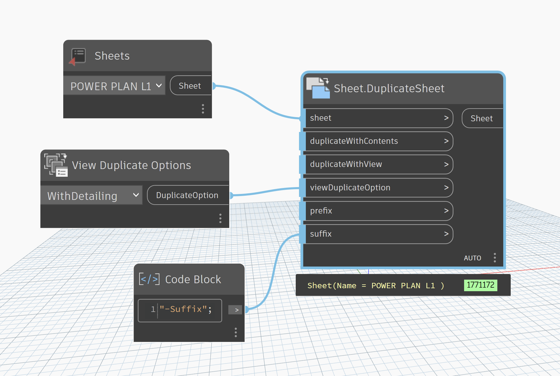 Warning is displayed when using the node Sheet.DuplicateSheet with ...