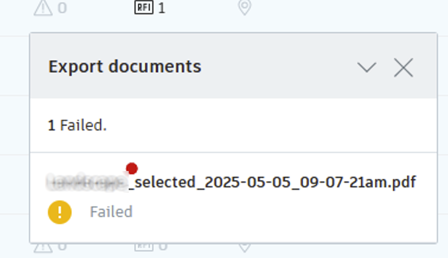 "Failed" message appears when trying to export specific PDF documents with markups or hyperlinks ...