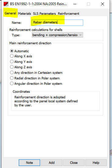 How to define bar diameters or spacing necessary for cracking calculation in slab required ...