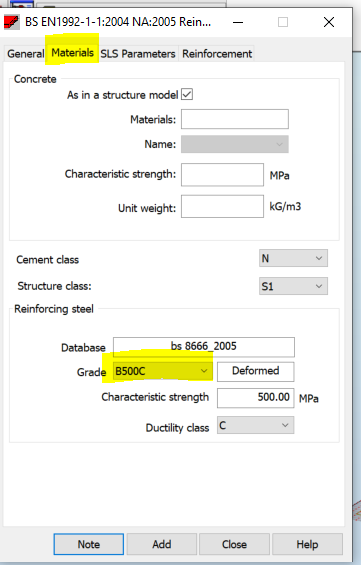 How to define bar diameters or spacing necessary for cracking calculation in slab required ...