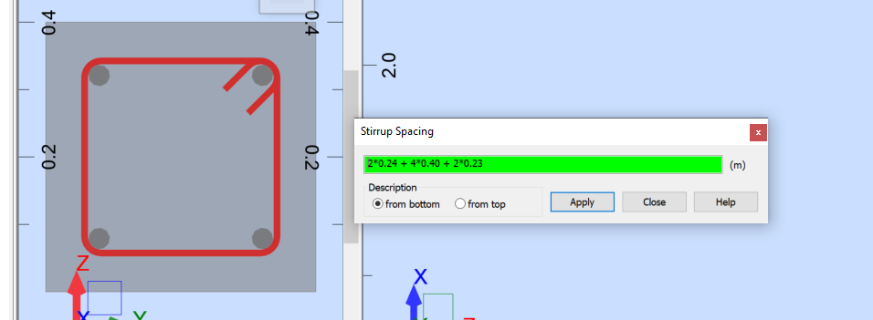 "Cross section dimensions are too small" while provided reinforcement for concrete column design ...