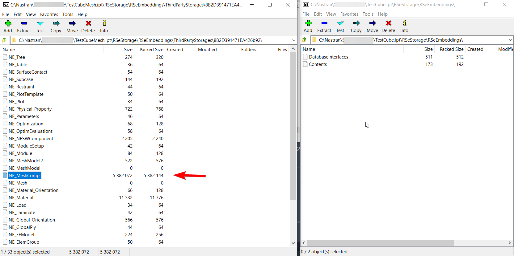 How to check whether Inventor part has Nastran mesh within it