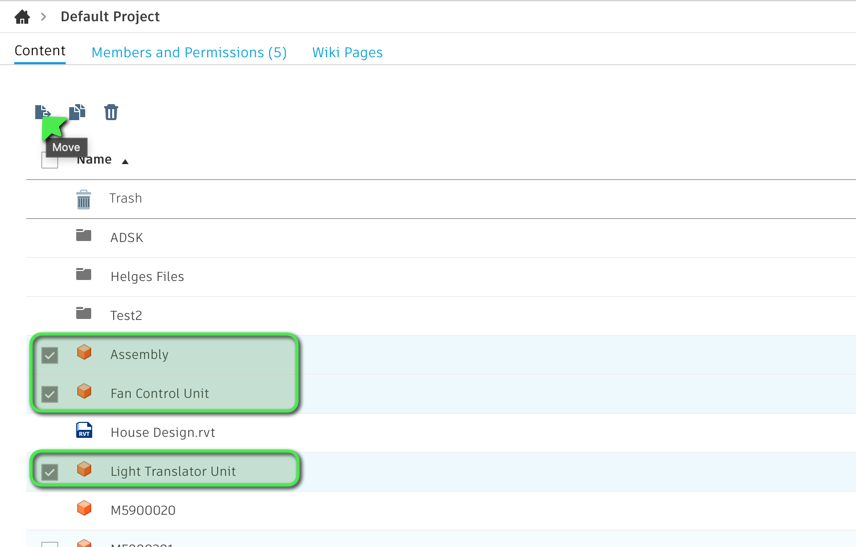 Unable to transfer a default or admin project in Fusion Team