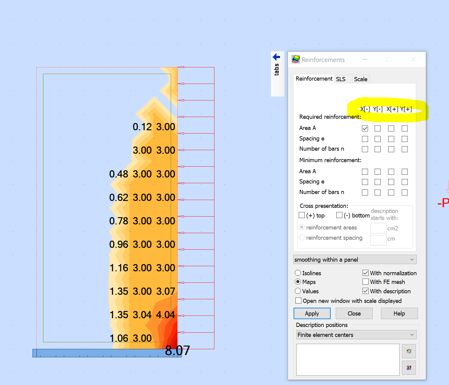 How required reinforcement calculated for panels subjected to tension ...