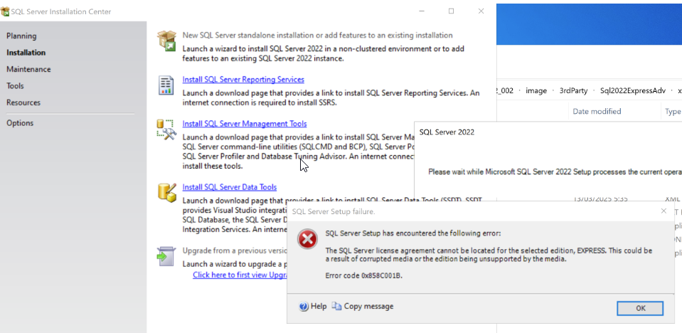 "Error -1 A network-related or instance-specific..." on newly installed Vault Server 2026