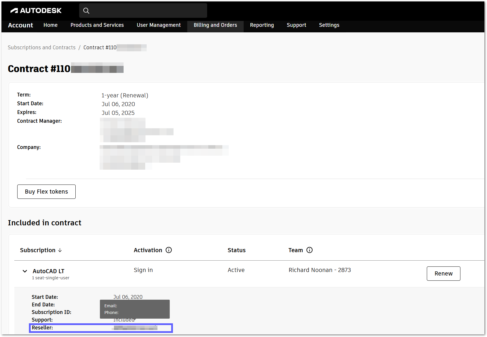 How to find your partner information in the Autodesk account