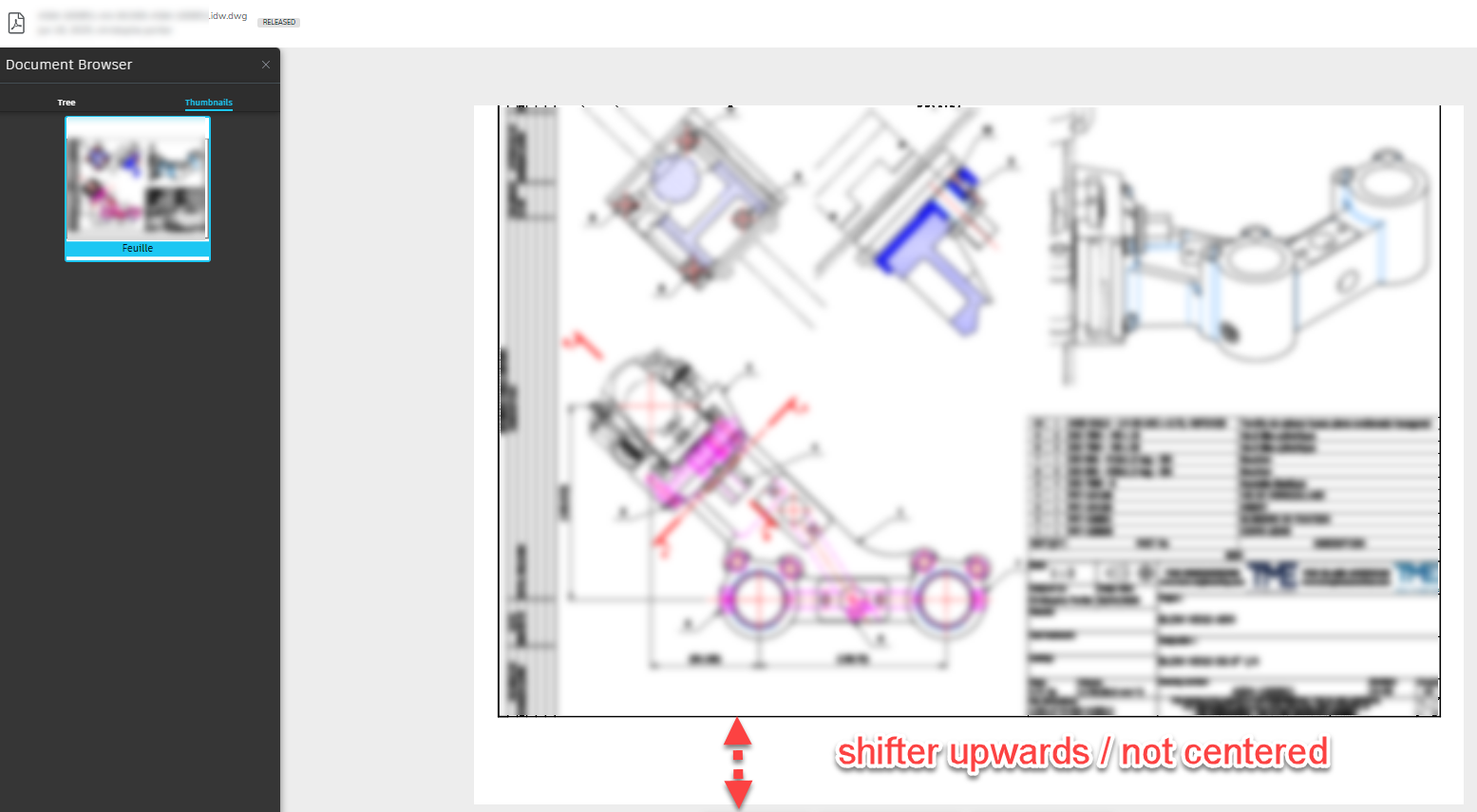 When having Inventor drawing attached to item in Upchain the pdf and ...