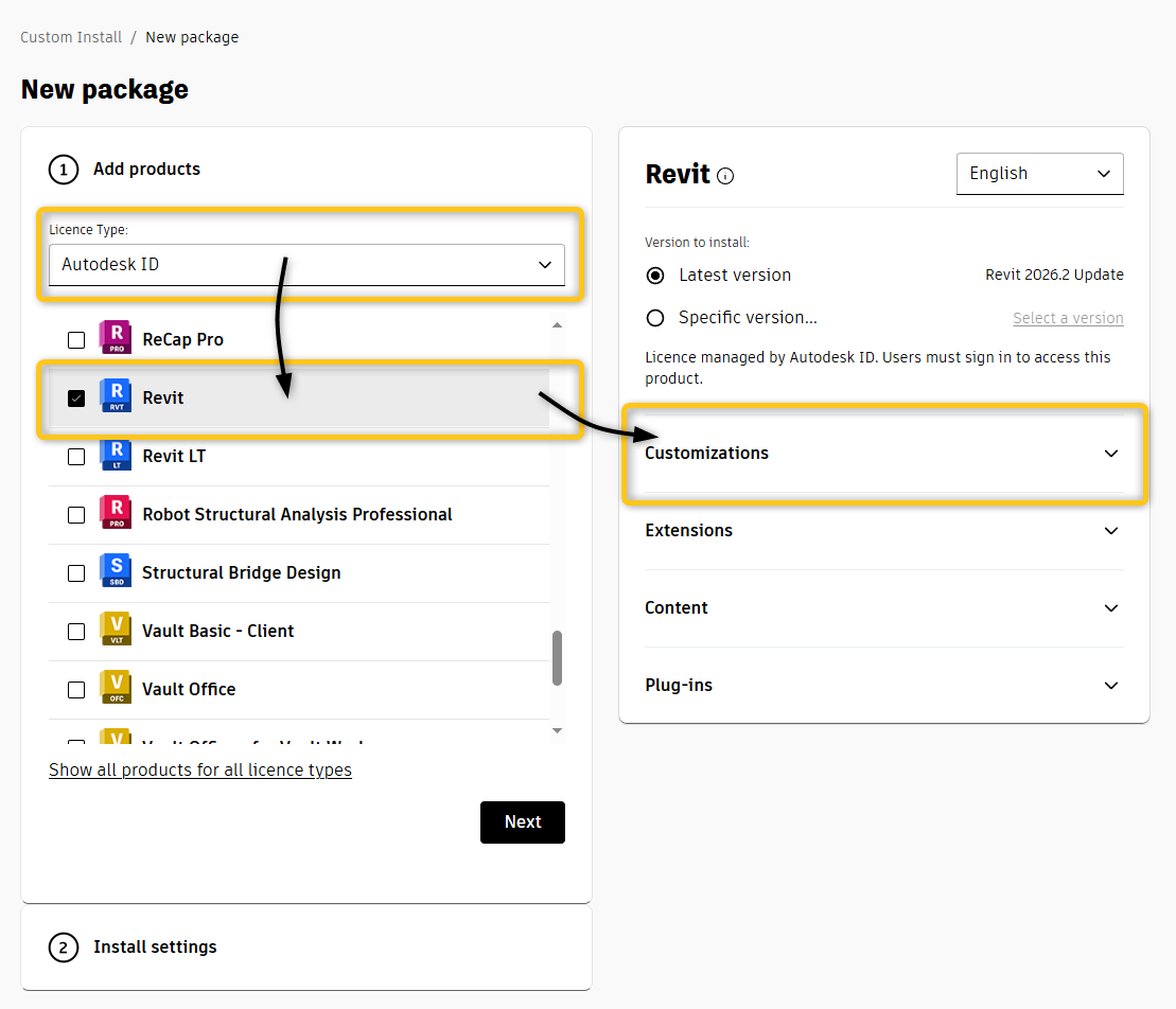 How to include a custom INI file in a Revit deployment?