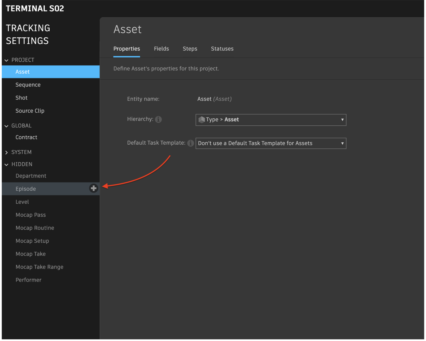 Unable to add Episodes entity in Flow Production Tracking