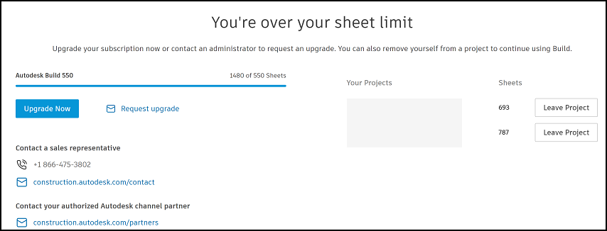 'Sheets' tab missing in the Autodesk Forma mobile app