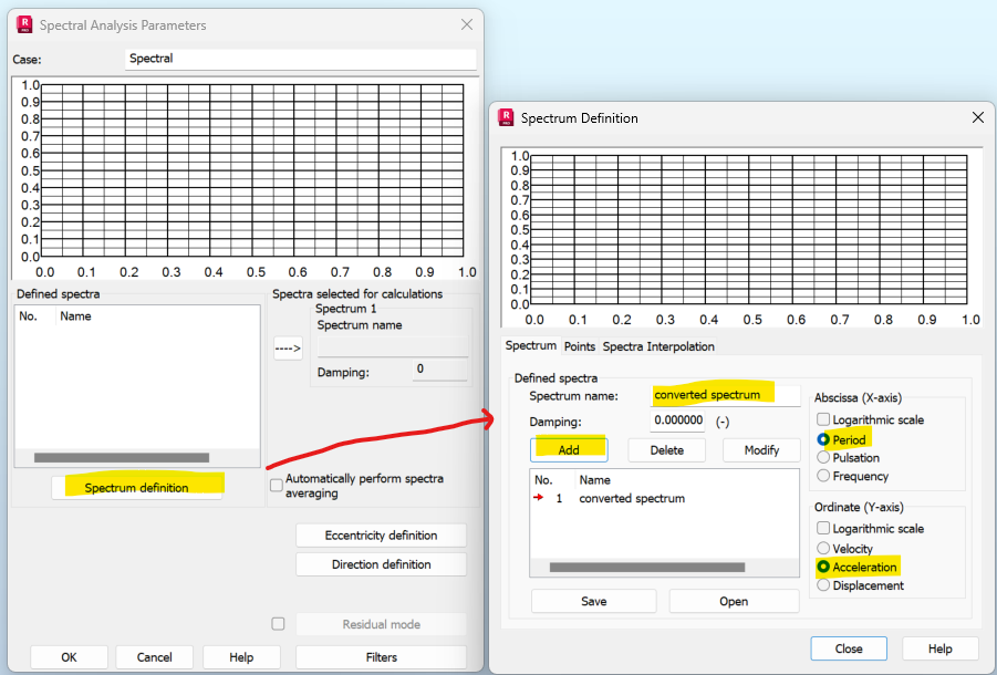 How to convert accelerogram to response spectrum in Robot Structural ...