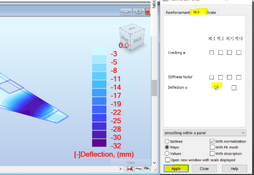 Too large reinforcement area and too large deflection while concrete ...
