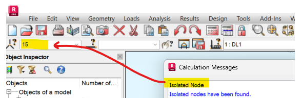 How to identify isolated node, which number which is not presented in the model in Robot ...