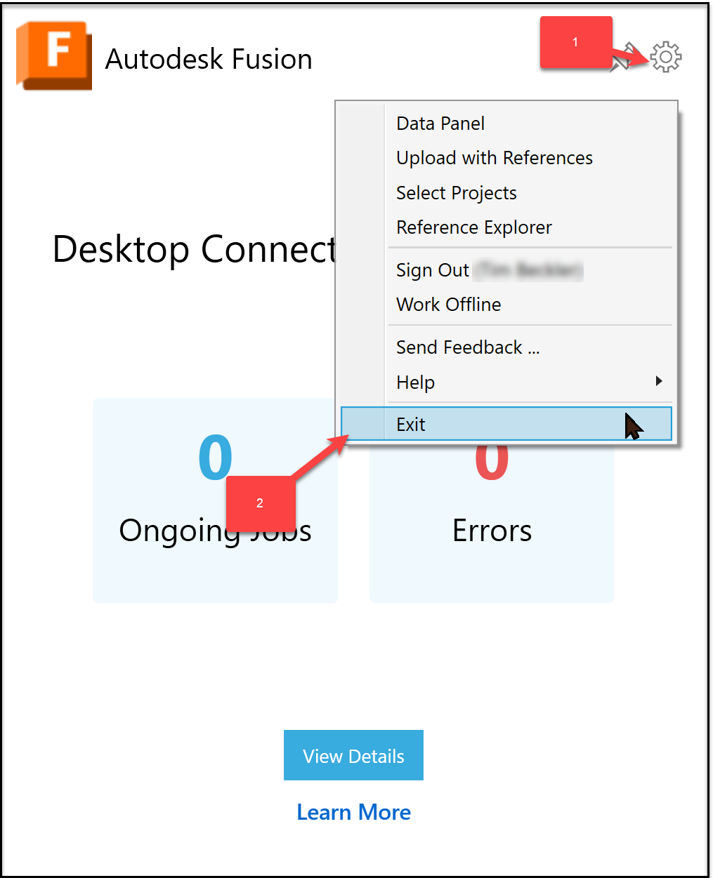 "Desktop Connector is still running, Please close it before proceeding." when updating Autodesk ...