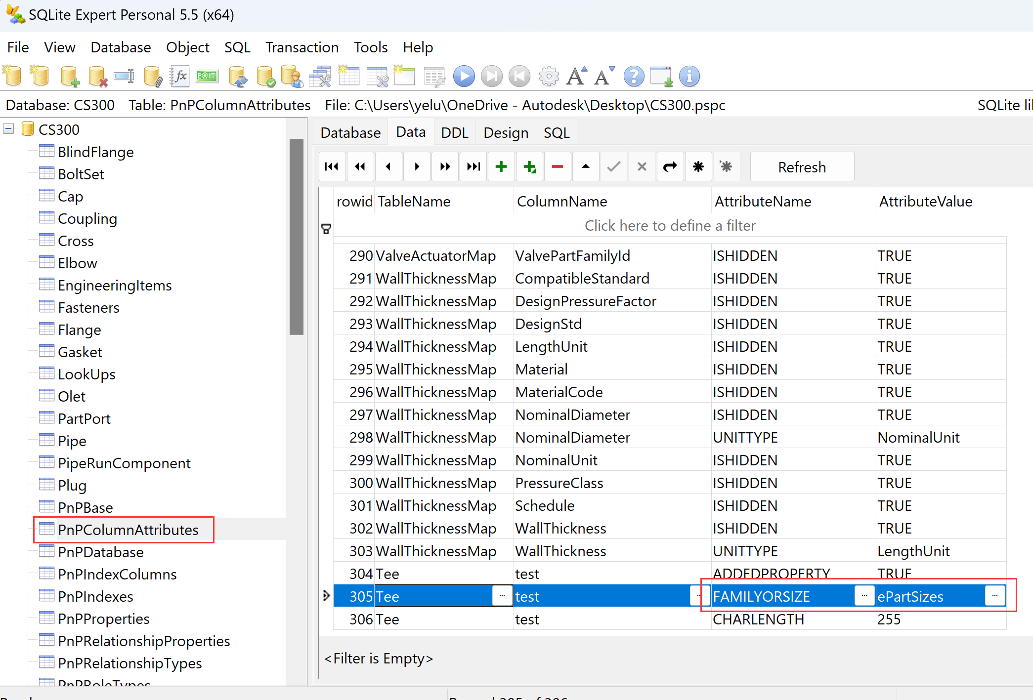 Old custom property applies to Part Family when opening in AutoCAD ...