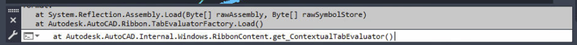 Contextual tabs not working when selecting objects in AutoCAD Products
