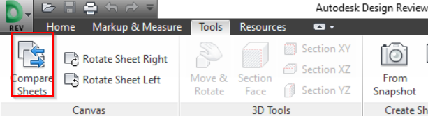 How to compare two drawings in Vault