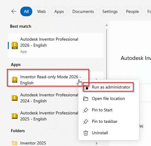 Vault opens files in full Inventor instead of Inventor Read-Only