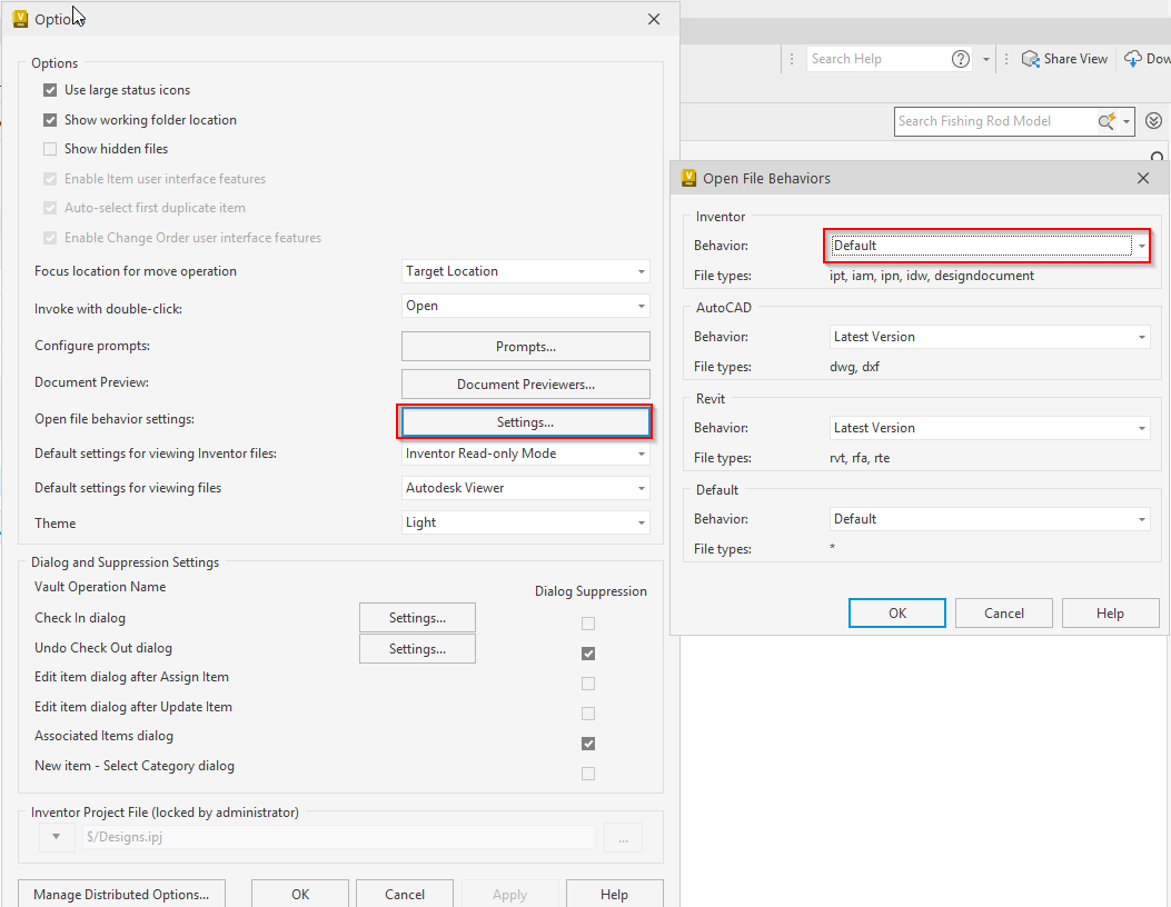 Vault opens files in full Inventor instead of Inventor Read-Only