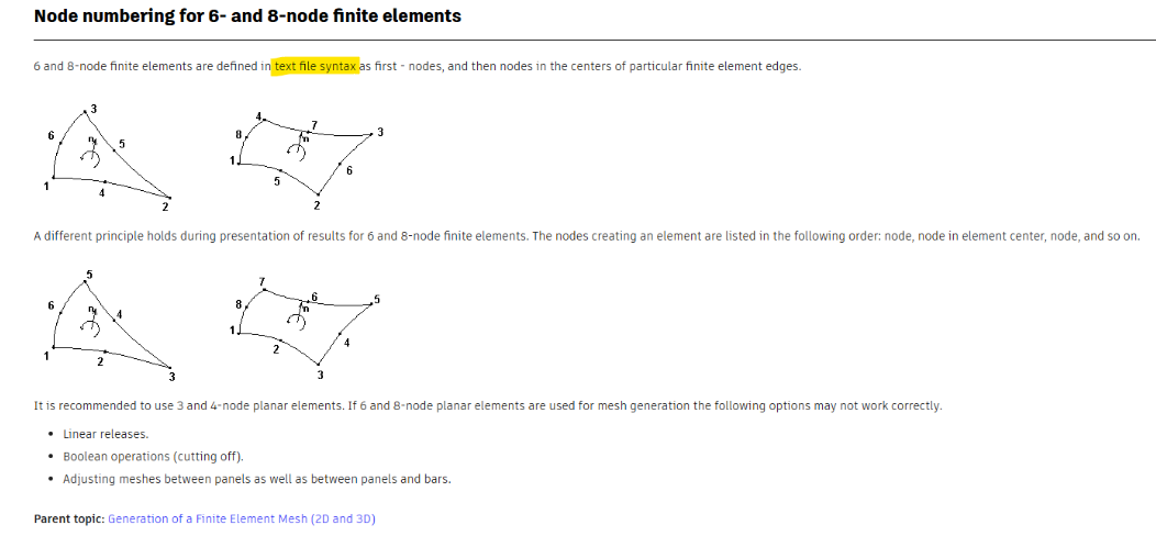 Is it possible to use 6-nodes and 8-nodes finite elements in Robot ...