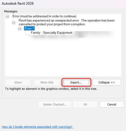 "Data in file is corrupt and needs to be manually recovered" when ...