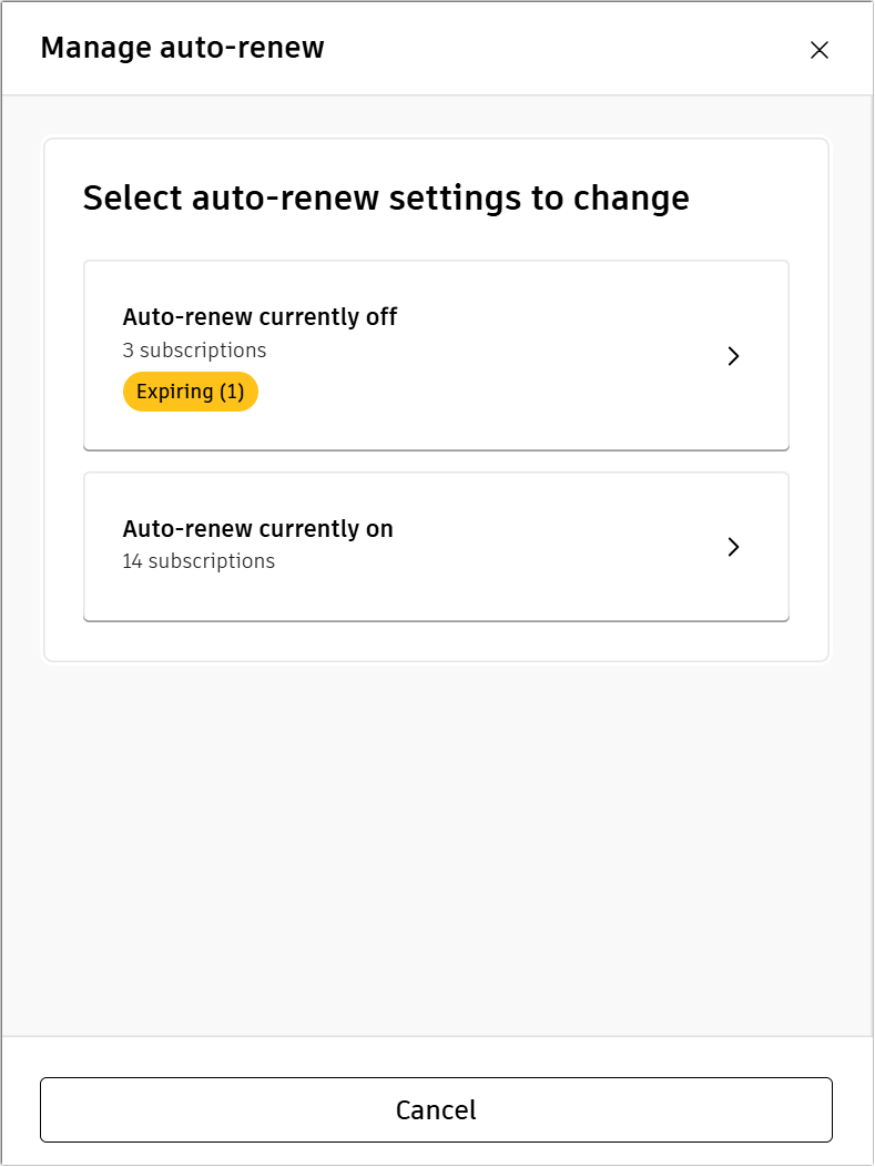 Turn off/on auto-renew for multiple Autodesk subscriptions