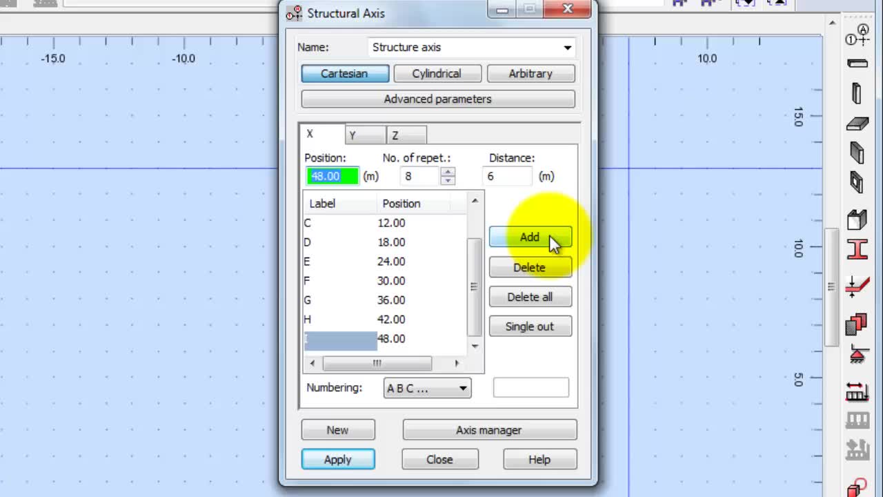 Create the Structural Axis and Stories