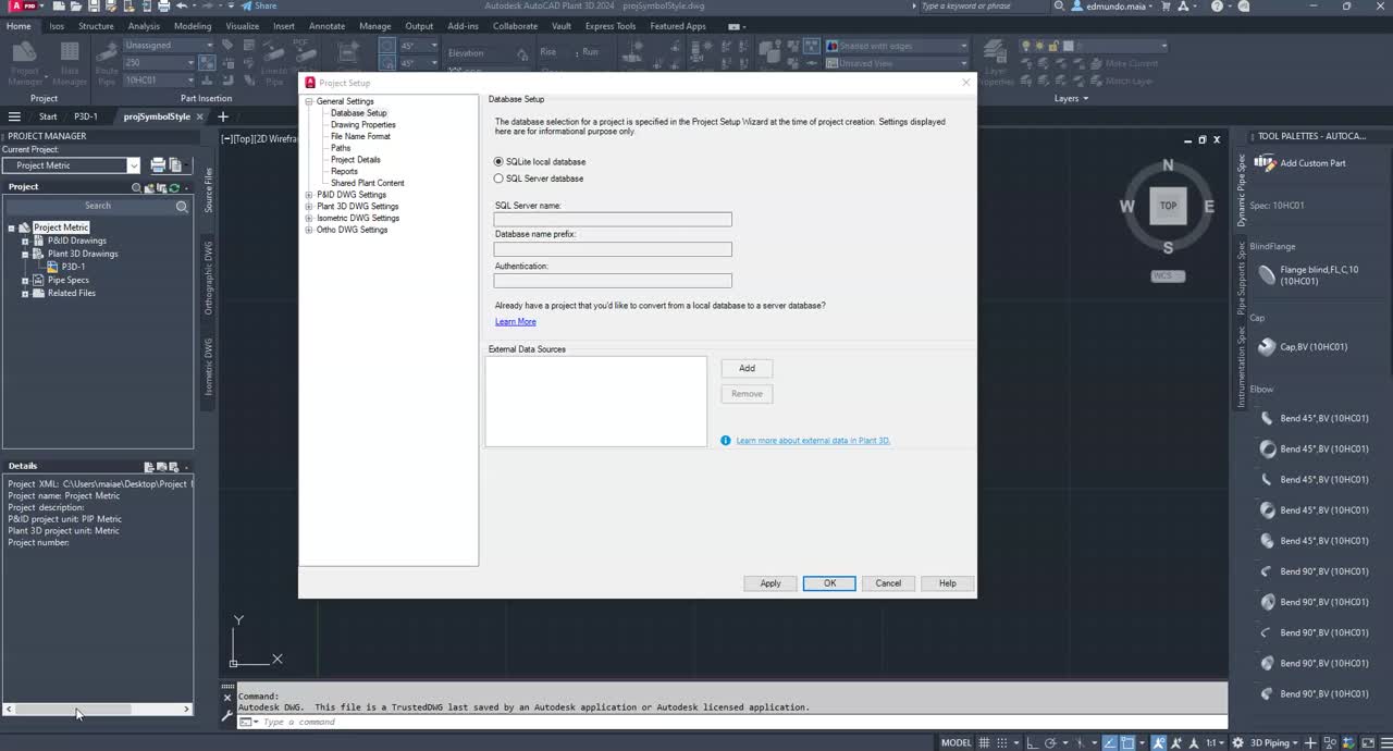 Different layer color settings between Ortho view and 3D Model in AutoCAD Plant 3D