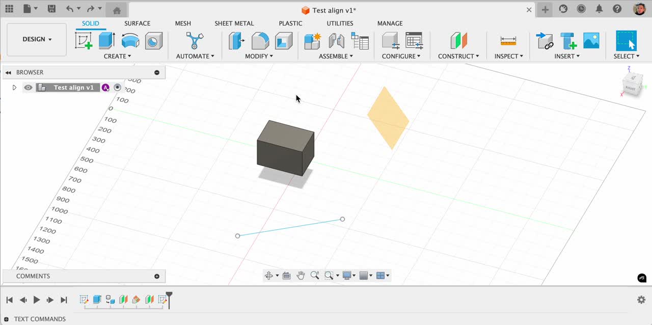 How to change the orientation of an existing model in Fusion